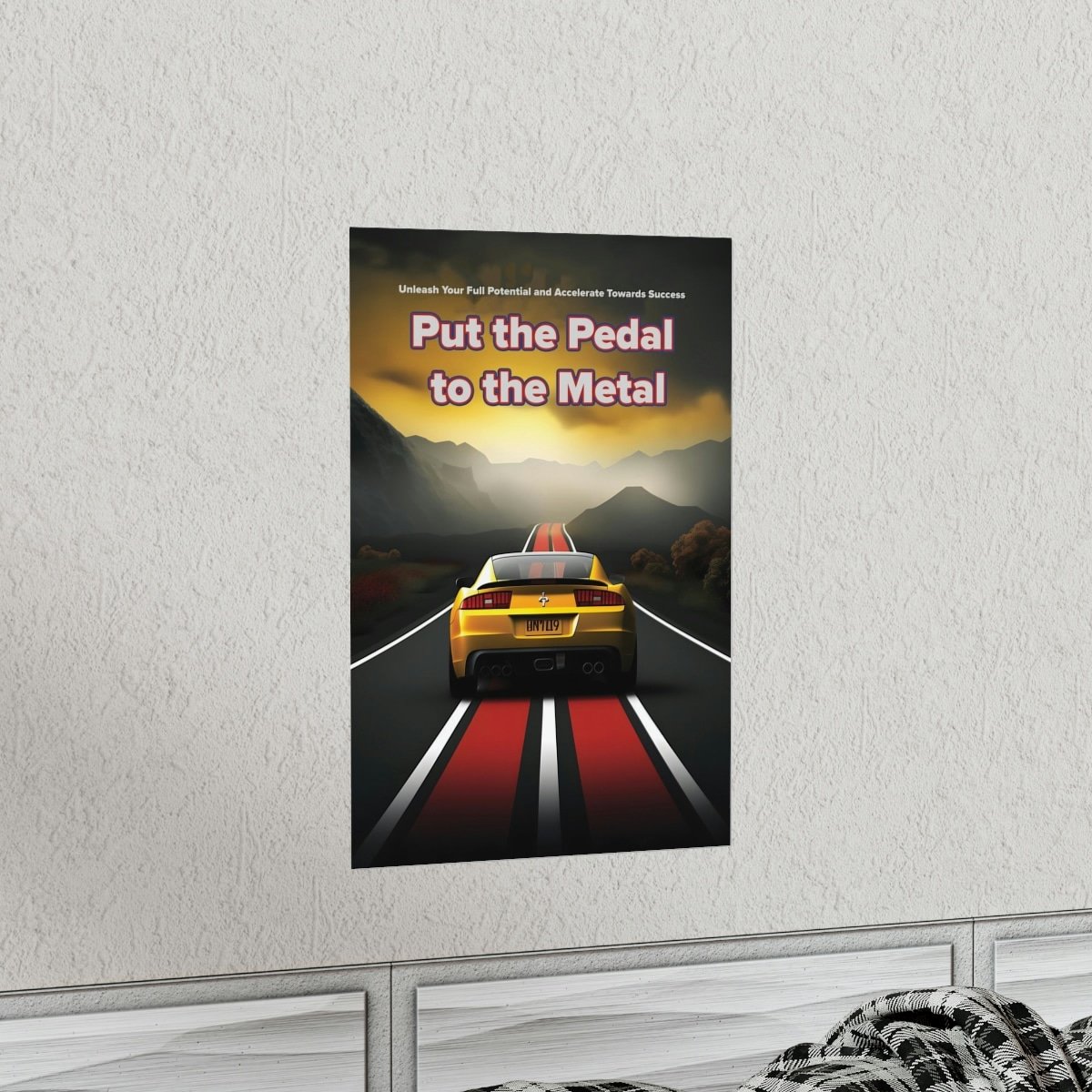 Fast Car Inspired Motivation Poster on Premium Matte Paper - Level Up ...