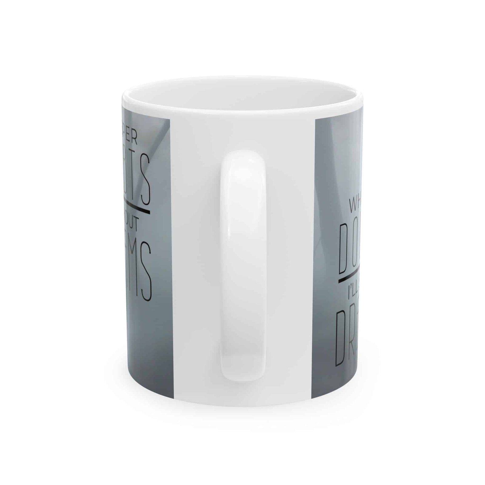 Custom Ceramic Coffee Mug with Inspirational Quote