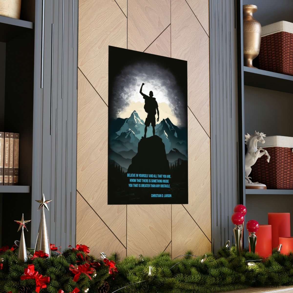 Unleash Your Inner Strength: Inspiring Victory Poster with Christian D ...