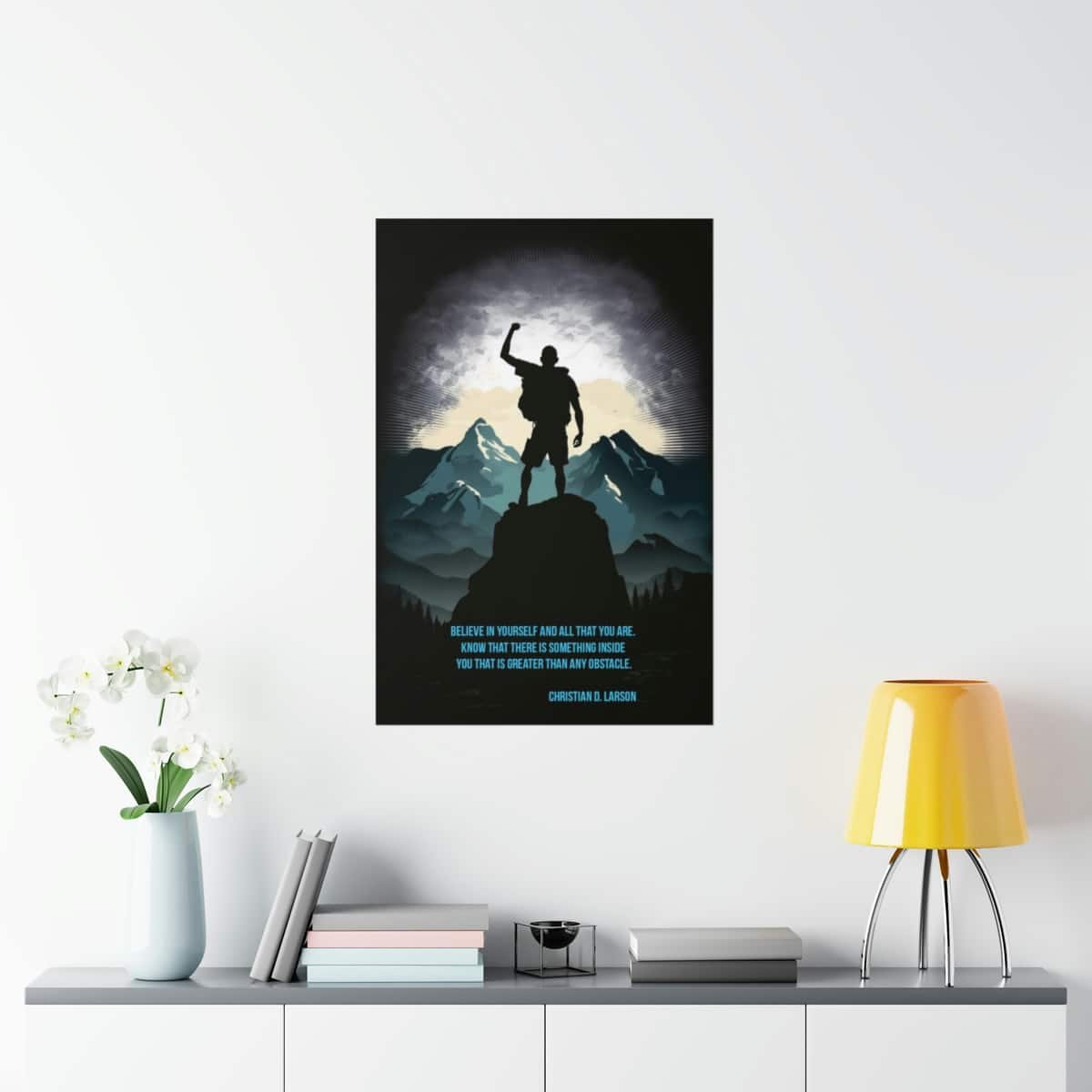 Unleash Your Inner Strength: Inspiring Victory Poster with Christian D ...
